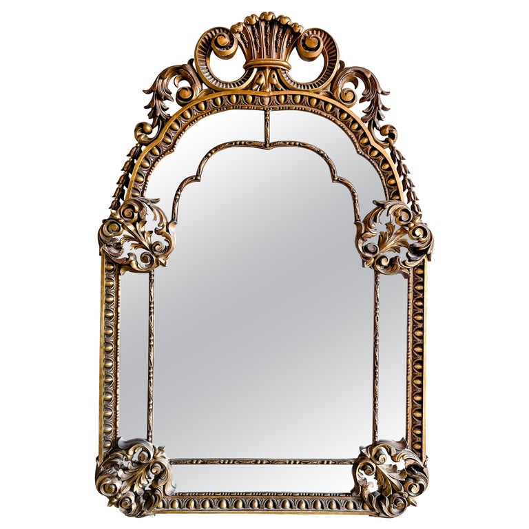 Antique Spanish Gilt Mirror For Sale at 1stDibs