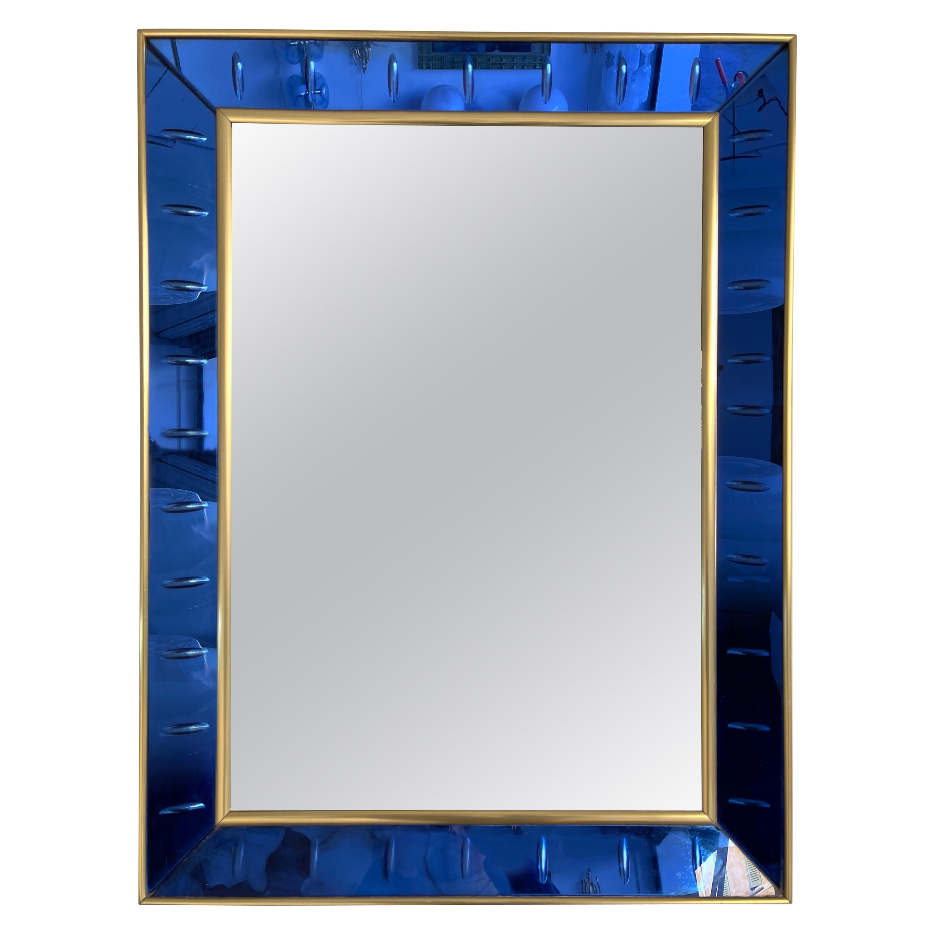 Elegant Shaped Mirror by Cristal Art, Italy, circa 1965 For Sale at 1stDibs