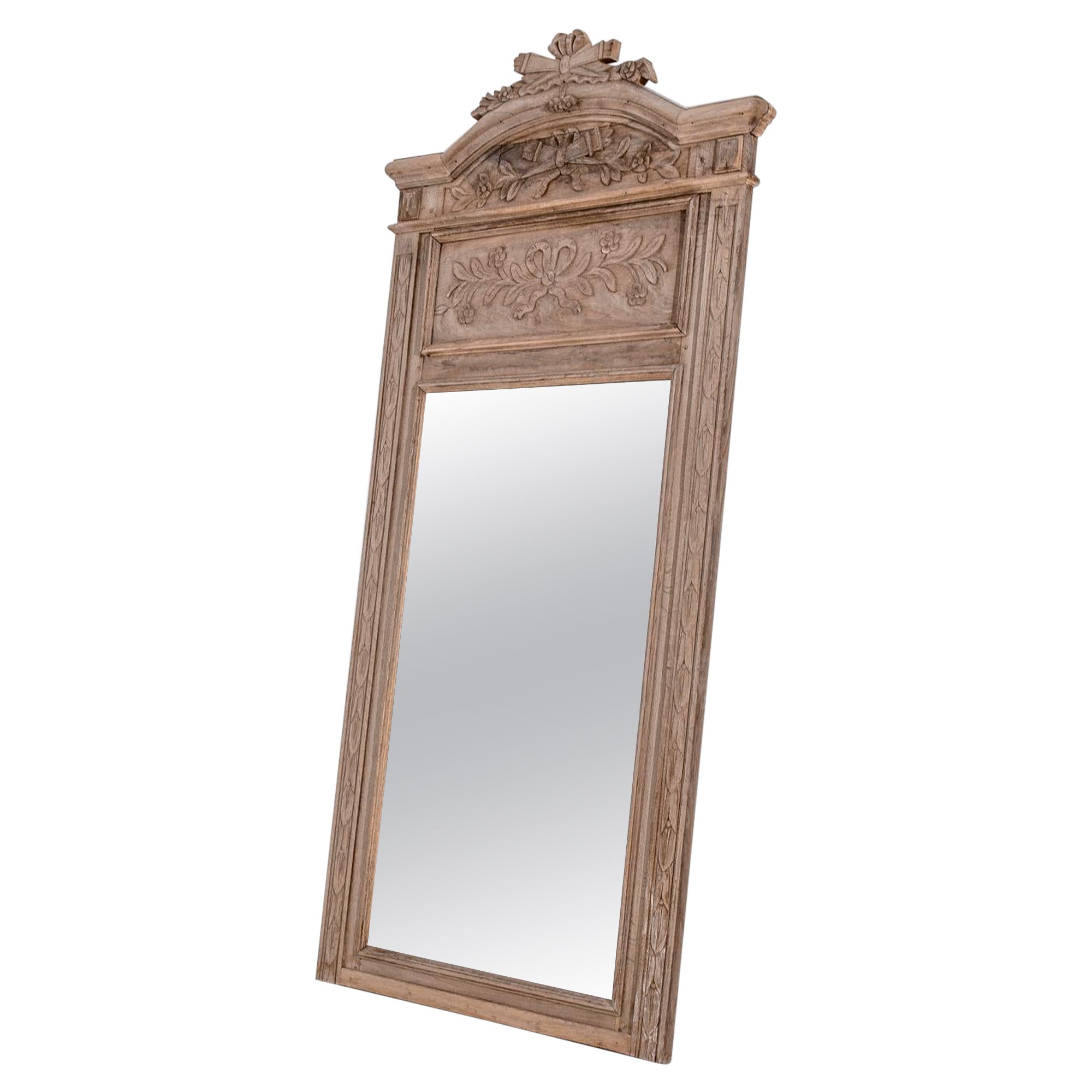 Raw Oak Framed Mirror at 1stDibs
