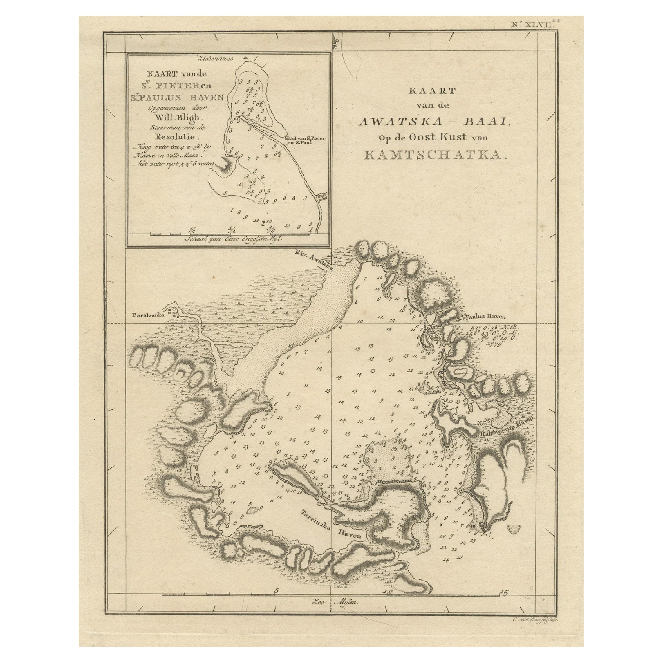 Map of the East Coast of Hanshu or Honshu and a View of the Japanese ...