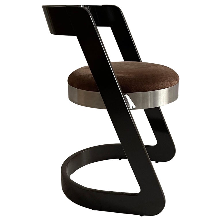 Willy Rizzo Arm Side Chair, Italy 1976 at 1stDibs