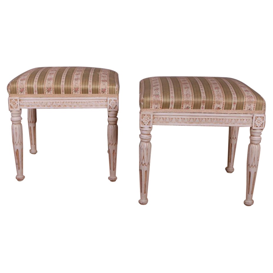 A Pair of Fine Carved Marble Stools at 1stDibs