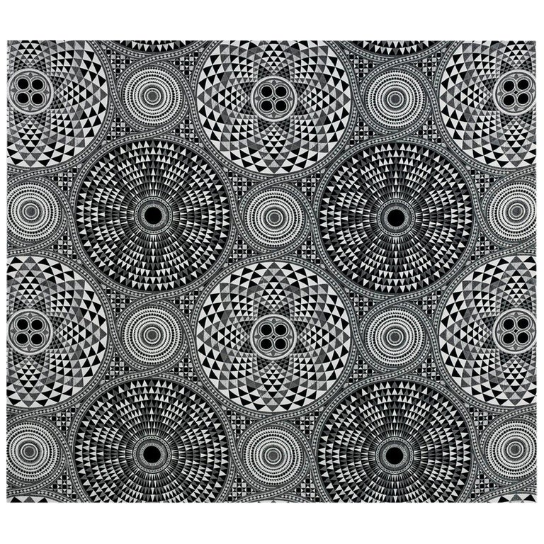Italian Fabric with Geometric Pattern Available in Different Colour For ...