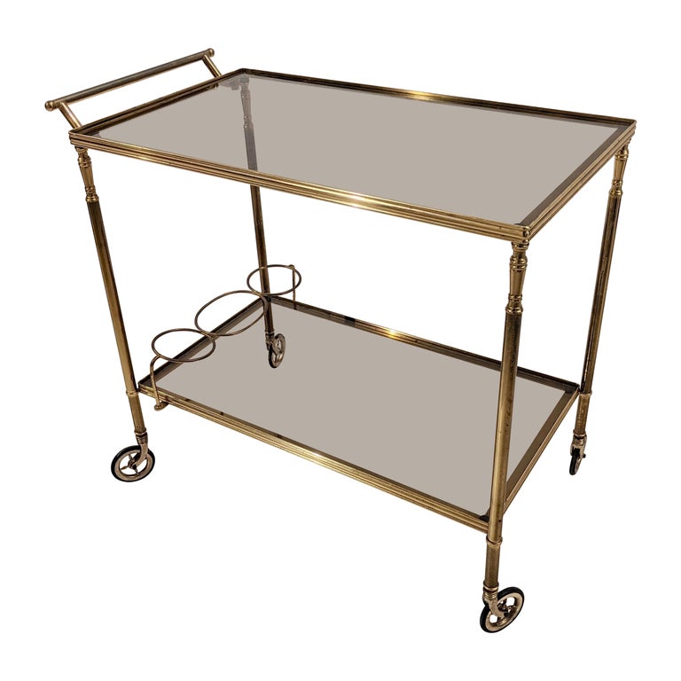 Gilded Brass Trolley For Sale at 1stDibs