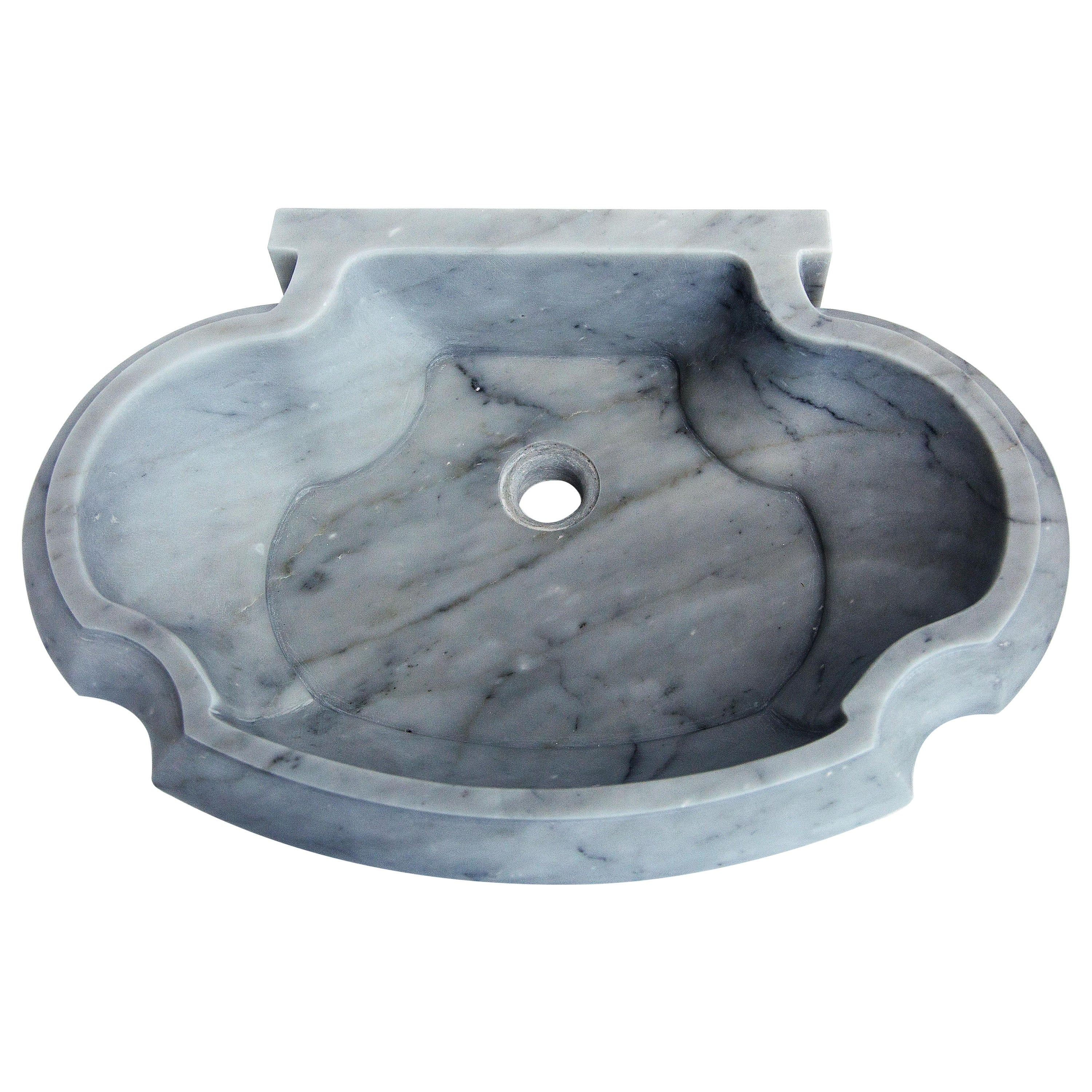 Vintage Sherle Wagner Marble Shell Pedestal Sink. at 1stDibs