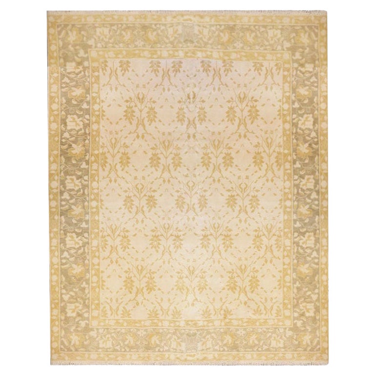 Handmade Wool Agra Design Classic Rug For Sale at 1stDibs