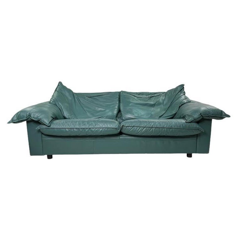 Vintage Giovanni Erba and Co. Leather Couch at 1stDibs