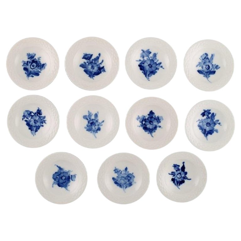 11 Royal Copenhagen Blue Flower Braided Butter Pads at 1stDibs