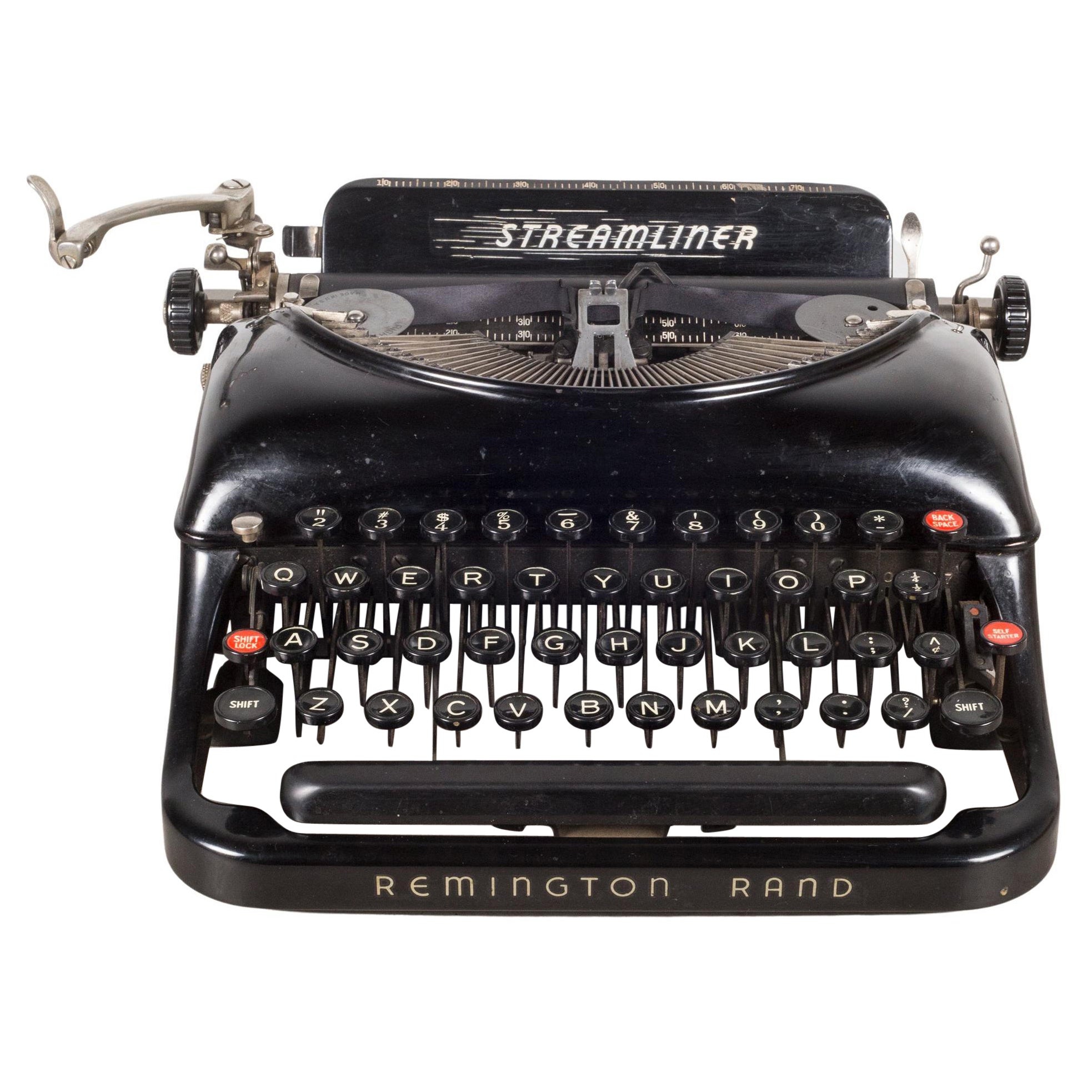 Remington Streamliner Refurbished Typewriter c.1941 For Sale at 1stDibs ...