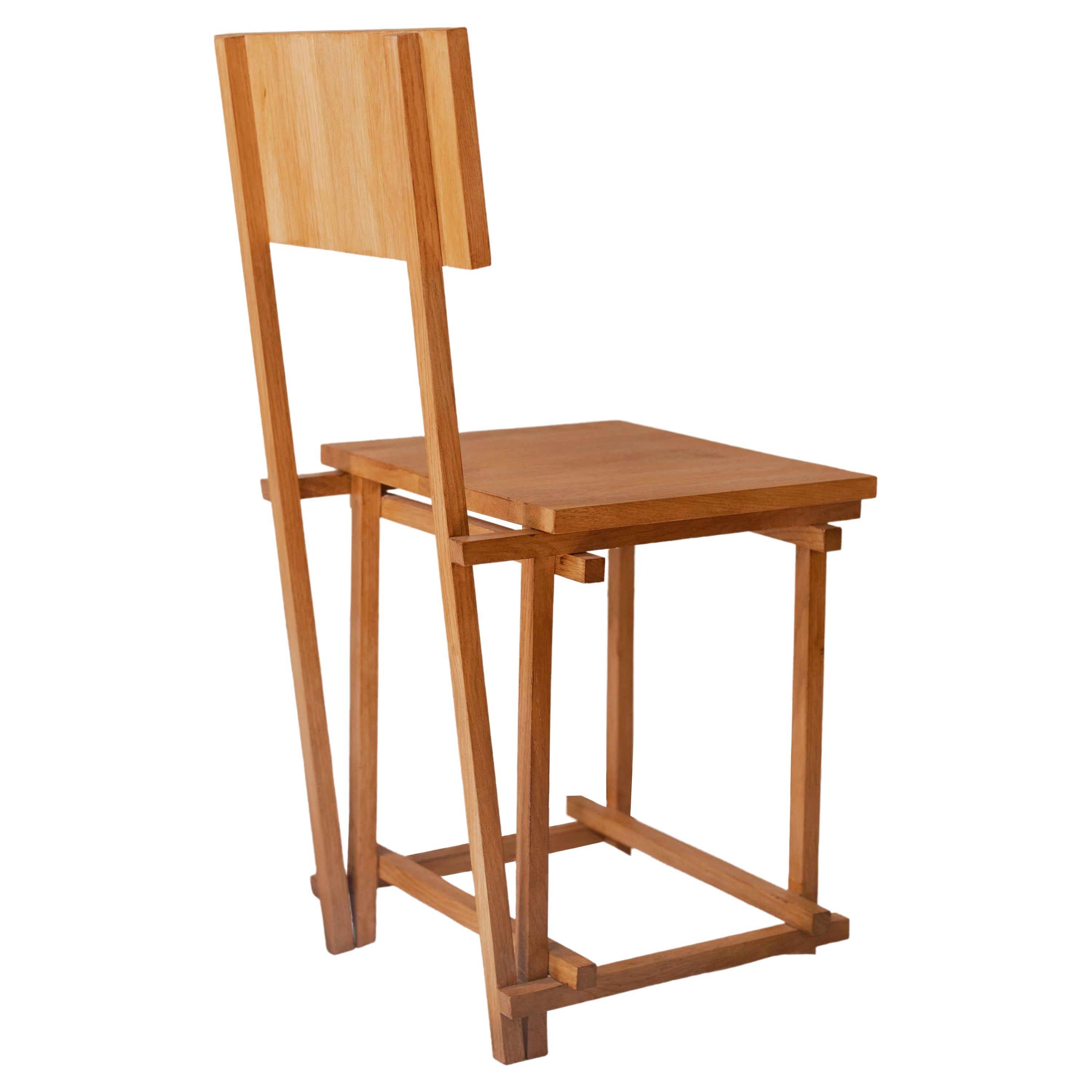 Signed Studio Chair by American Woodcraftsman Mike Bartell, 1993 For ...