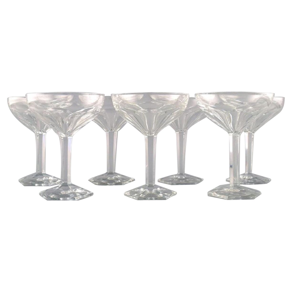 Val St. Lambert Bird Pattern Champagne Glasses in Cranberry at 1stDibs ...