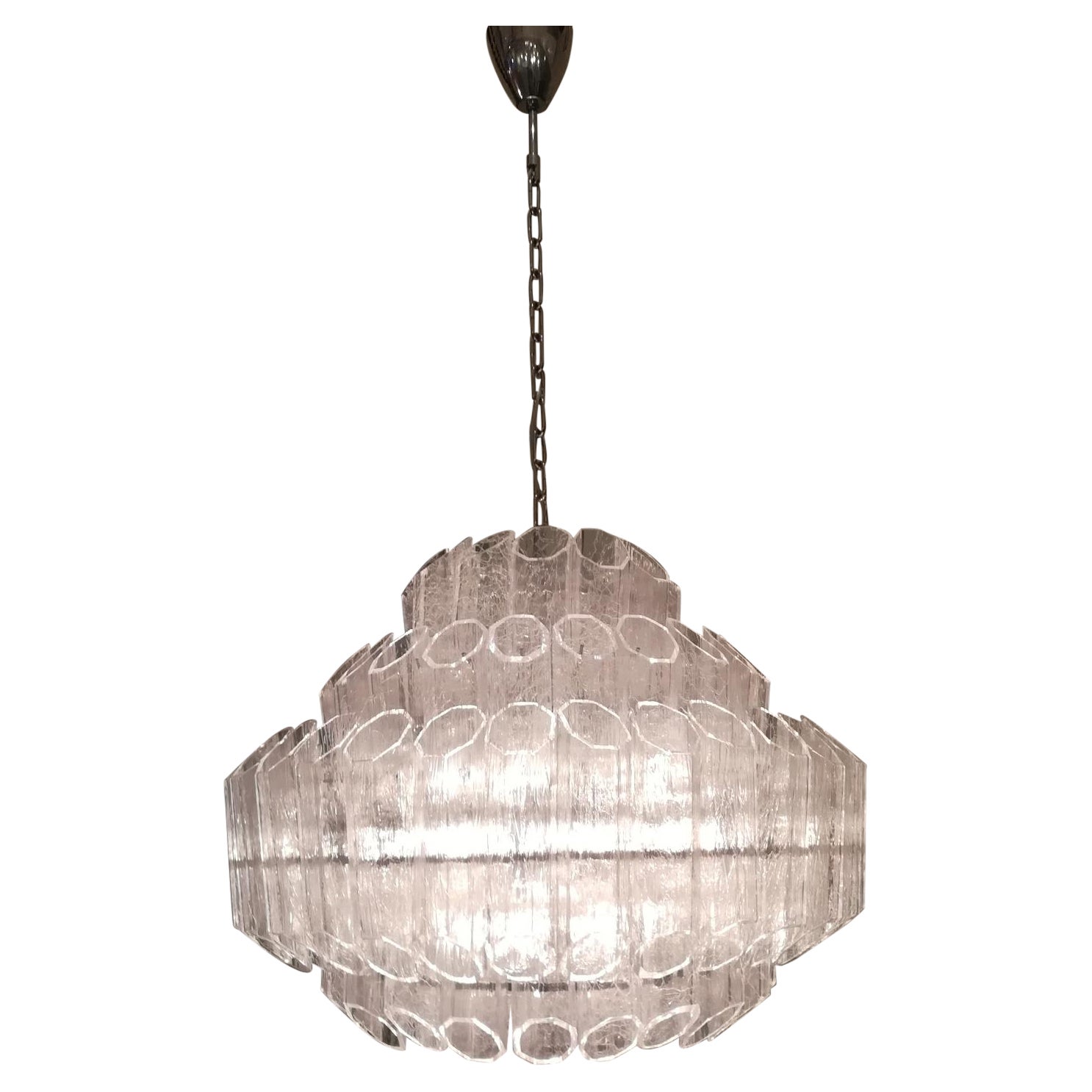 Murano Glass Luster, Venini Production, circa 1975. For Sale at 1stDibs