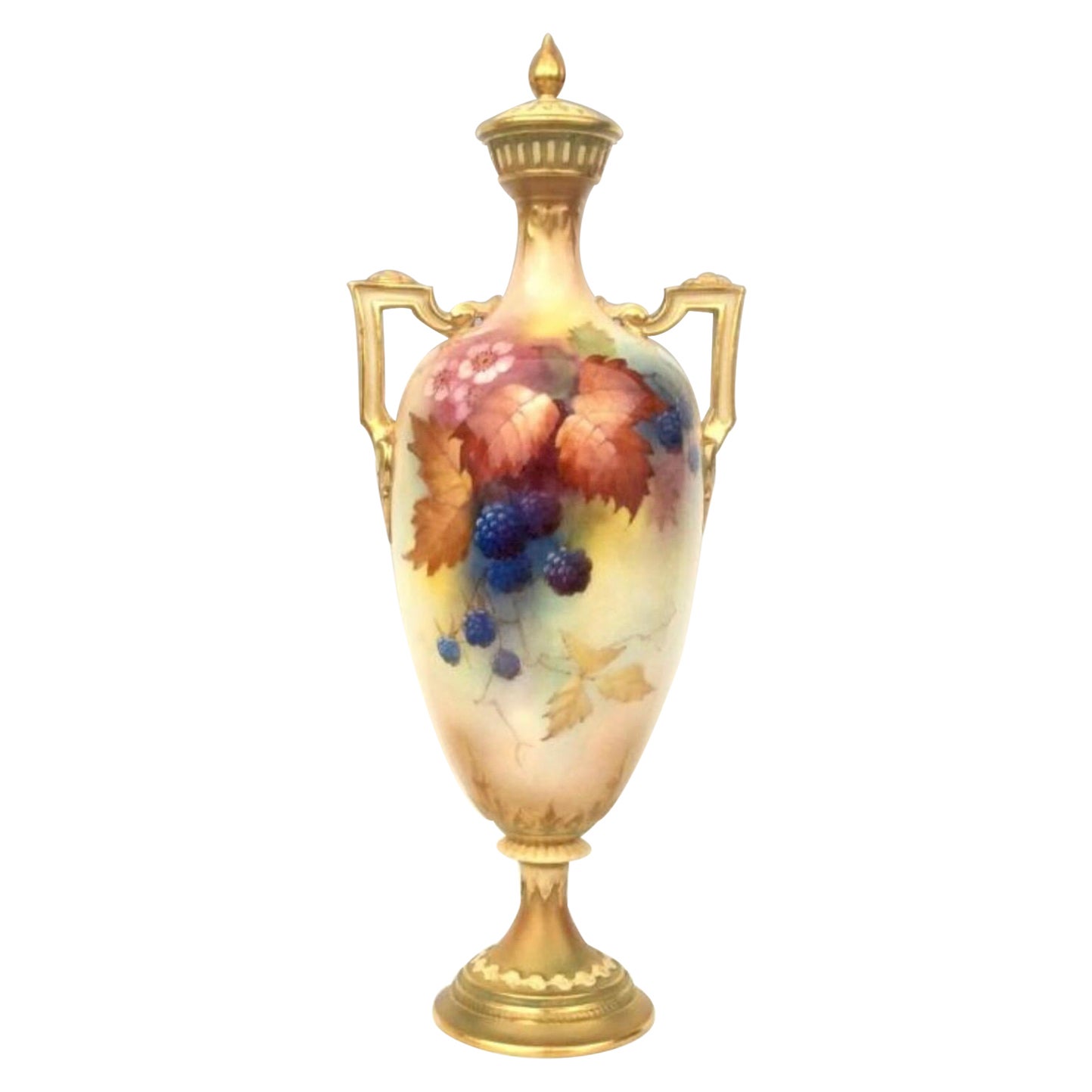 Antique Royal Worcester Fruit Vase by Shuck For Sale at 1stDibs | royal ...
