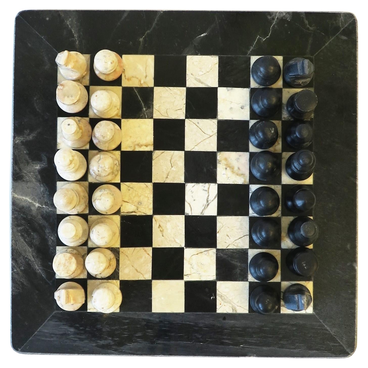 Marble Chess Game Set, circa 1970s at 1stDibs
