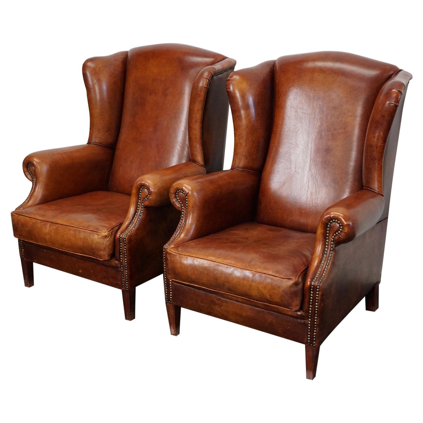 Large Art Deco French Cognac Leather Club Chair, 1940s at 1stDibs Large Art Deco French Cognac Leather Club Chair, 1940s at 1stDibs