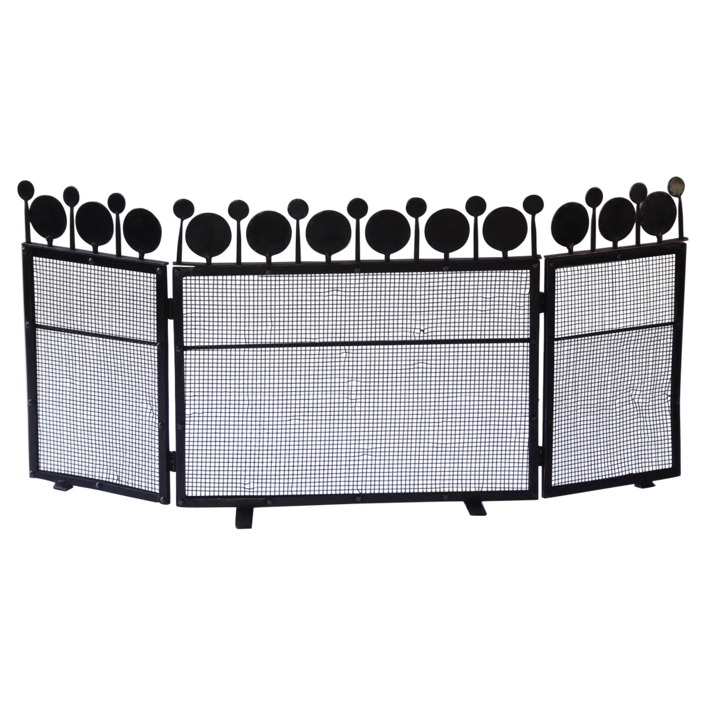 Art Deco Folding Fireplace Screen For Sale at 1stDibs