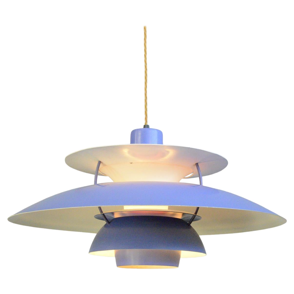 Blue Model PH5 Pendant Lights by Louis Poulson, Circa 1960s For Sale at ...