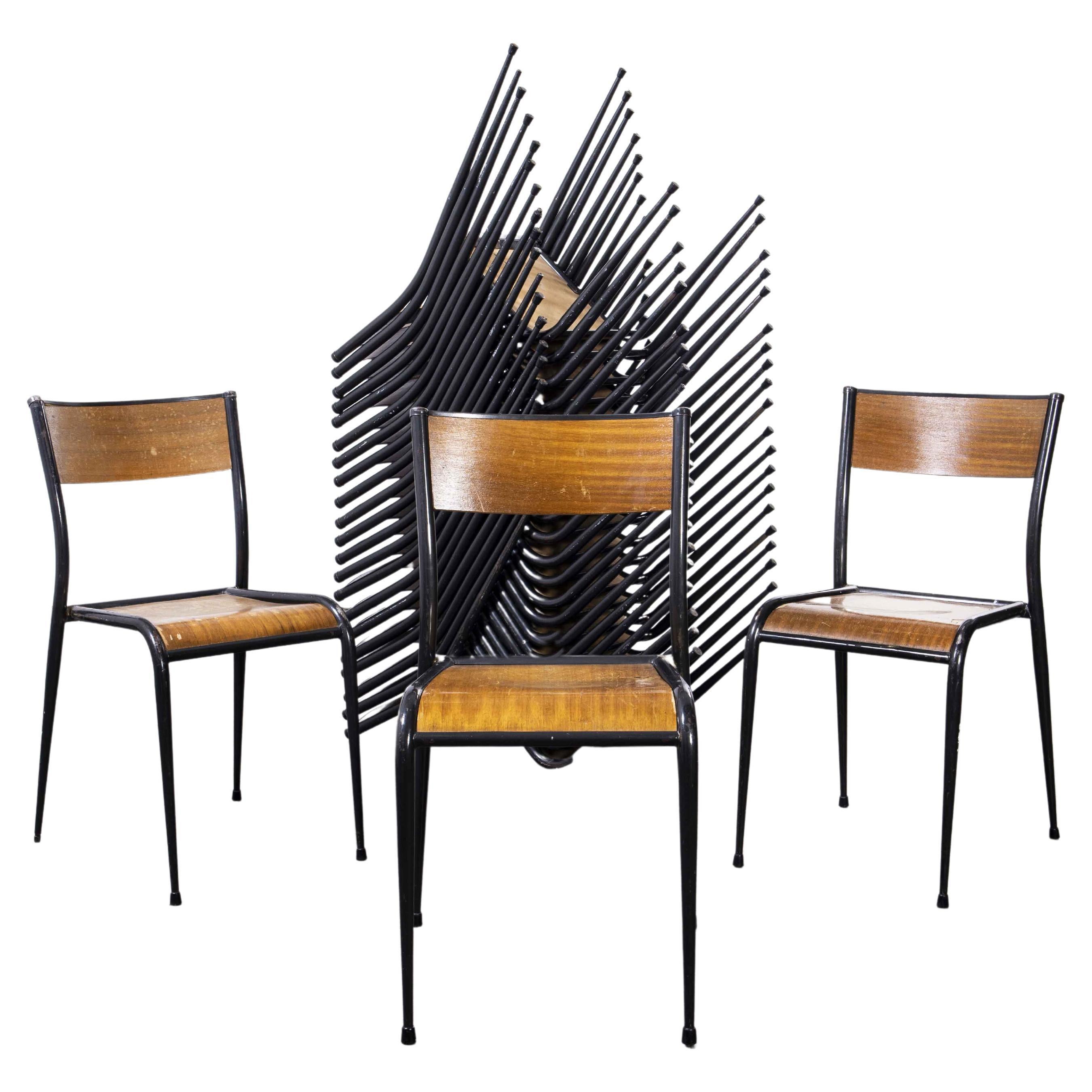 1950's French Mullca Light Grey Tapered Leg Dining Chairs - Set Of Four ...