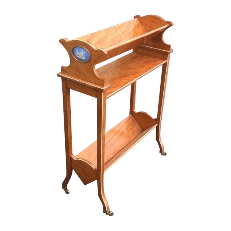Quality Antique Satinwood Book Trough Table at 1stDibs