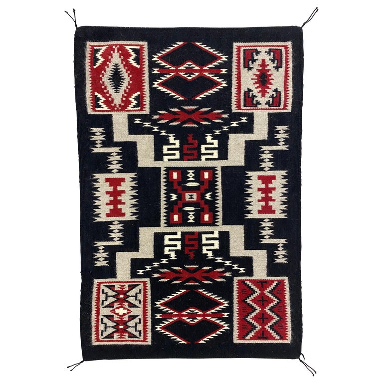 Navajo Rug Storm Pattern, Wool by Rena Robertson at 1stDibs
