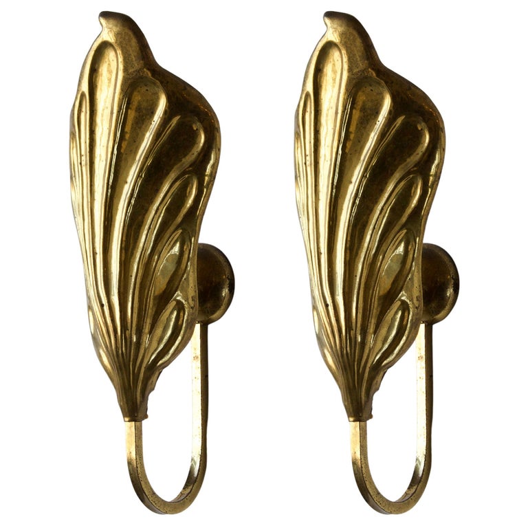 Tommaso Barbi and Carlo Giorgi, Organic Wall Lights, Brass, G&G, Italy ...