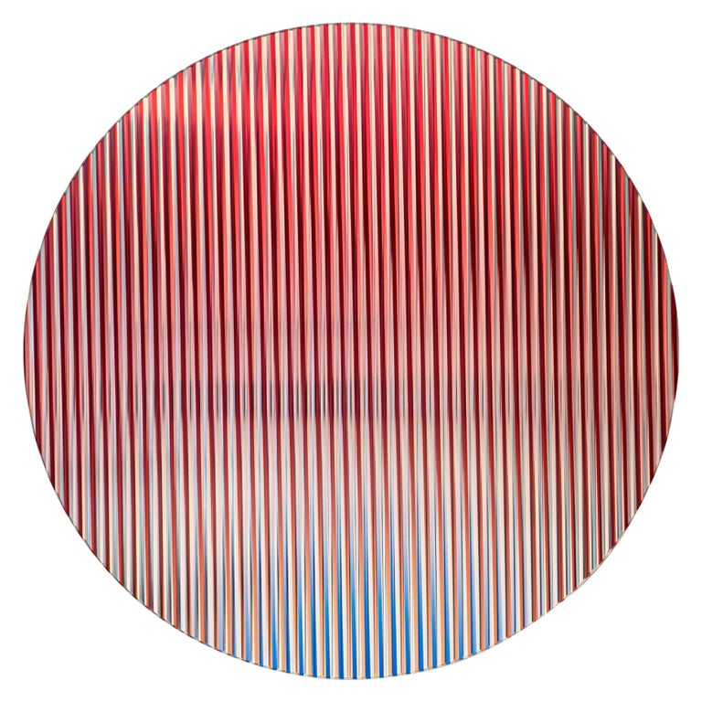 Color Shift Panel Round, Trichroic Rose, Rive Roshan For Sale at 1stDibs