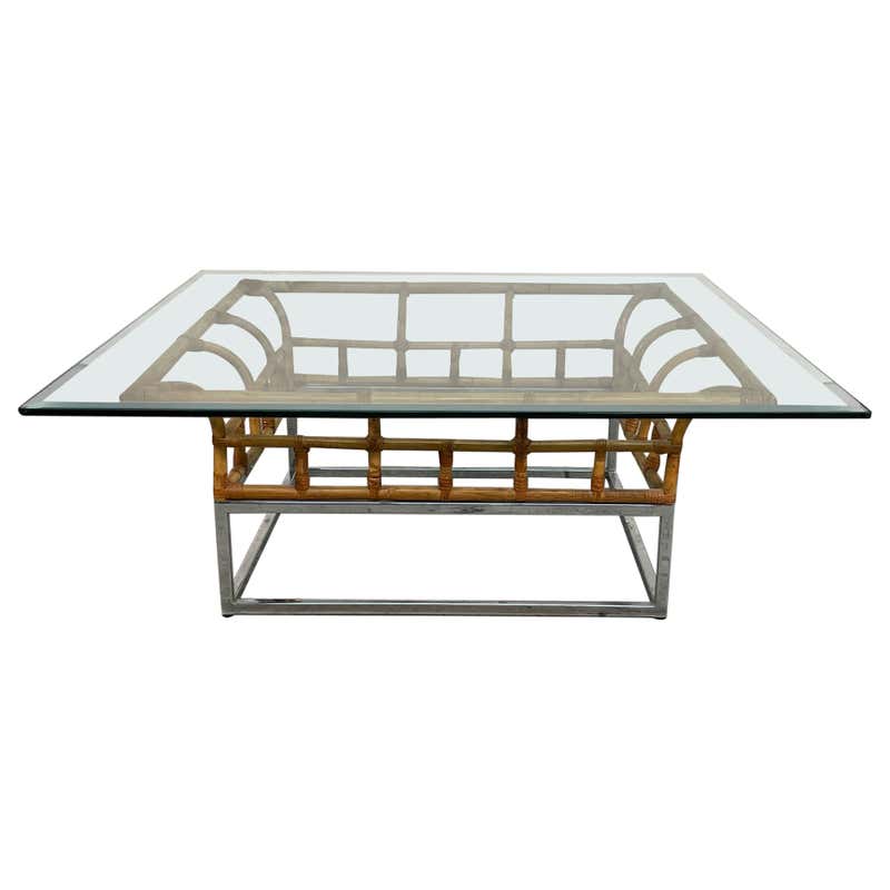 McGuire Rattan Hollywood Regency Coffee Table at 1stDibs McGuire Rattan Hollywood Regency Coffee Table at 1stDibs