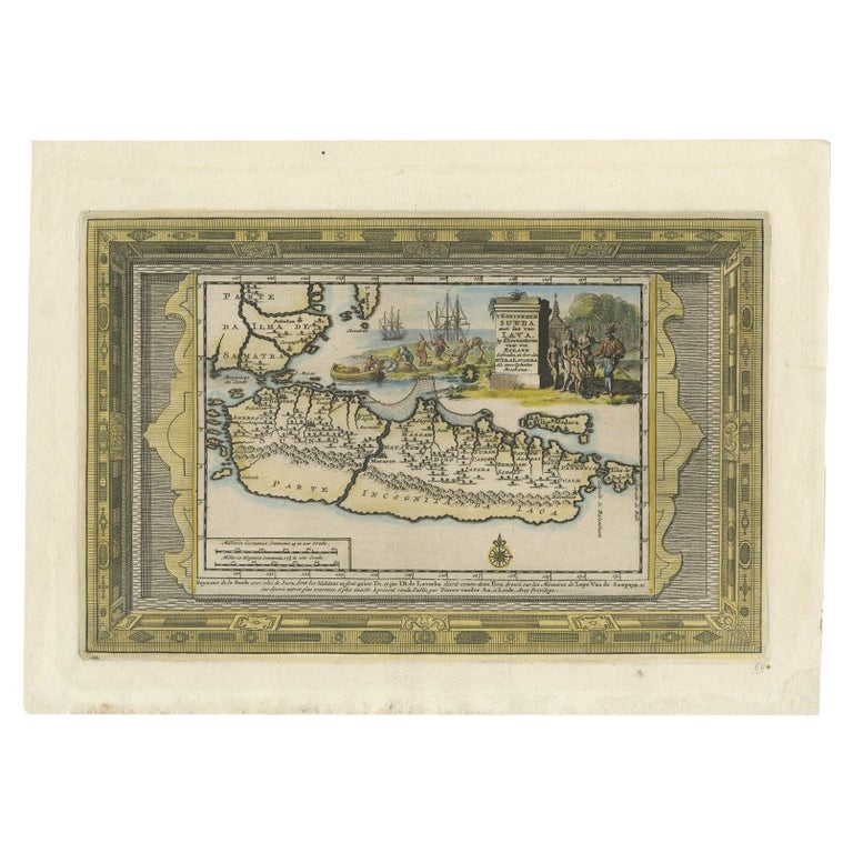 Antique Map of Java by Van der Aa, 1707 For Sale at 1stDibs