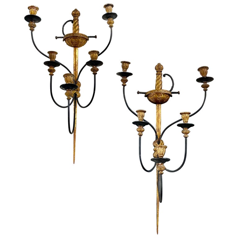 Sword Wal Sconces For Sale at 1stDibs