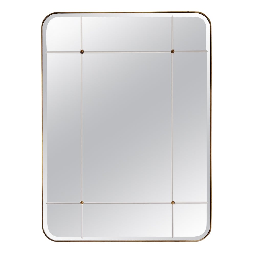 Small Sanders Mirror by Lind + Almond For Sale at 1stDibs