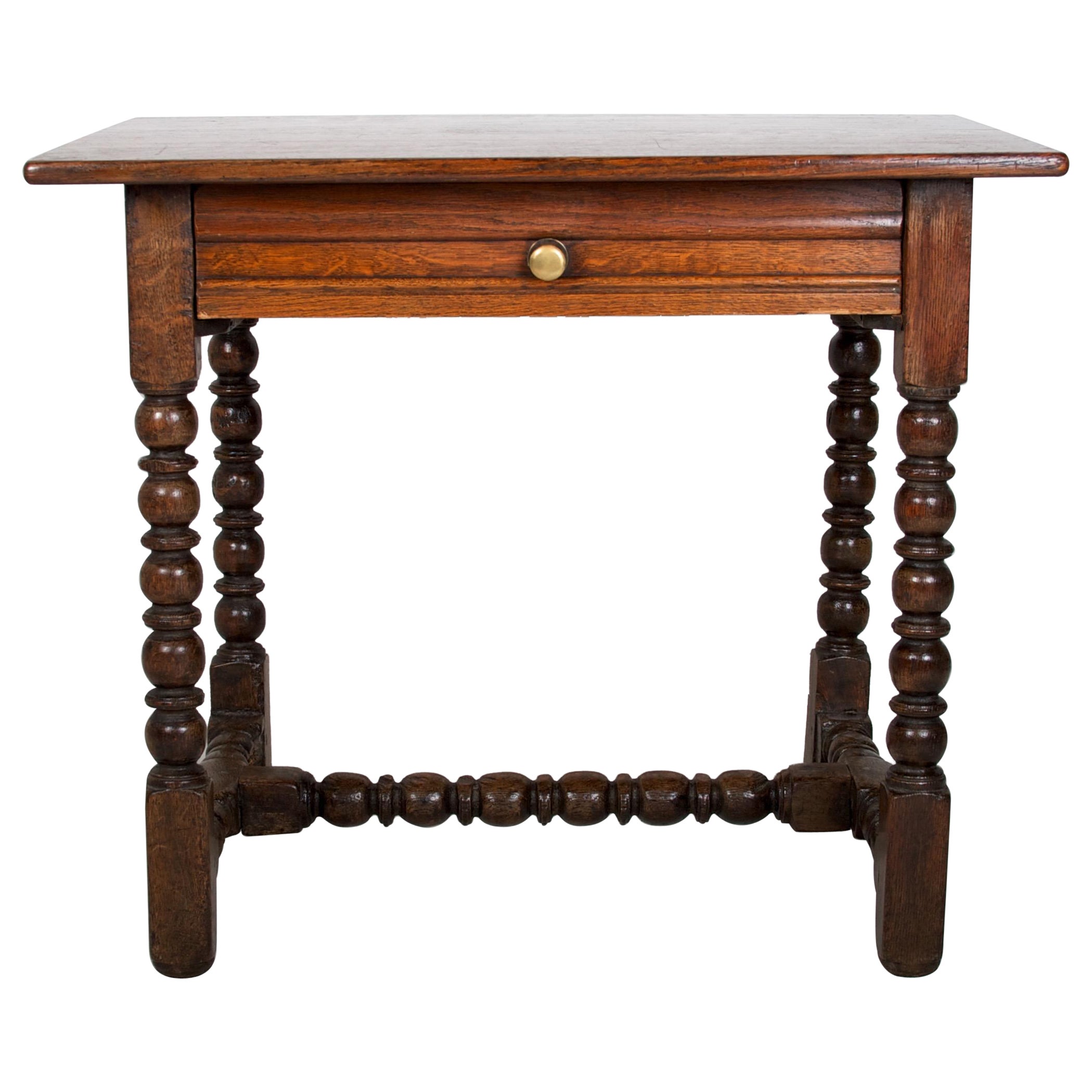 Late 17th Century English Oak and Ash Side Table at 1stDibs