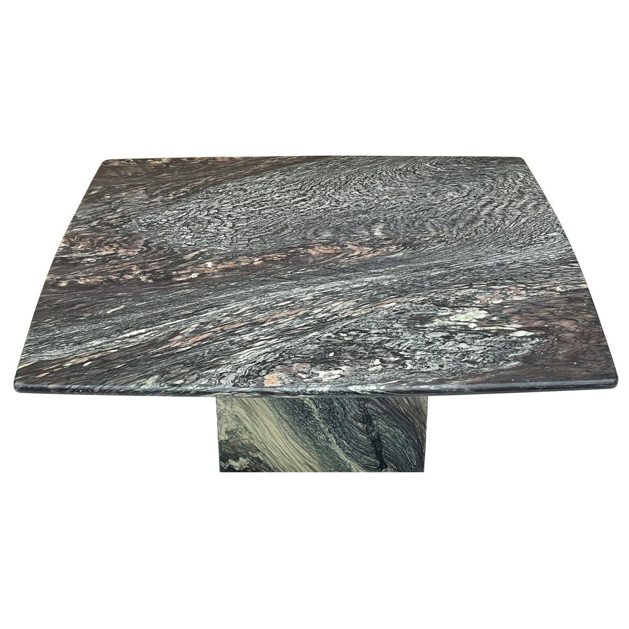 Black Marble Cocktail Table Pair For Sale at 1stDibs