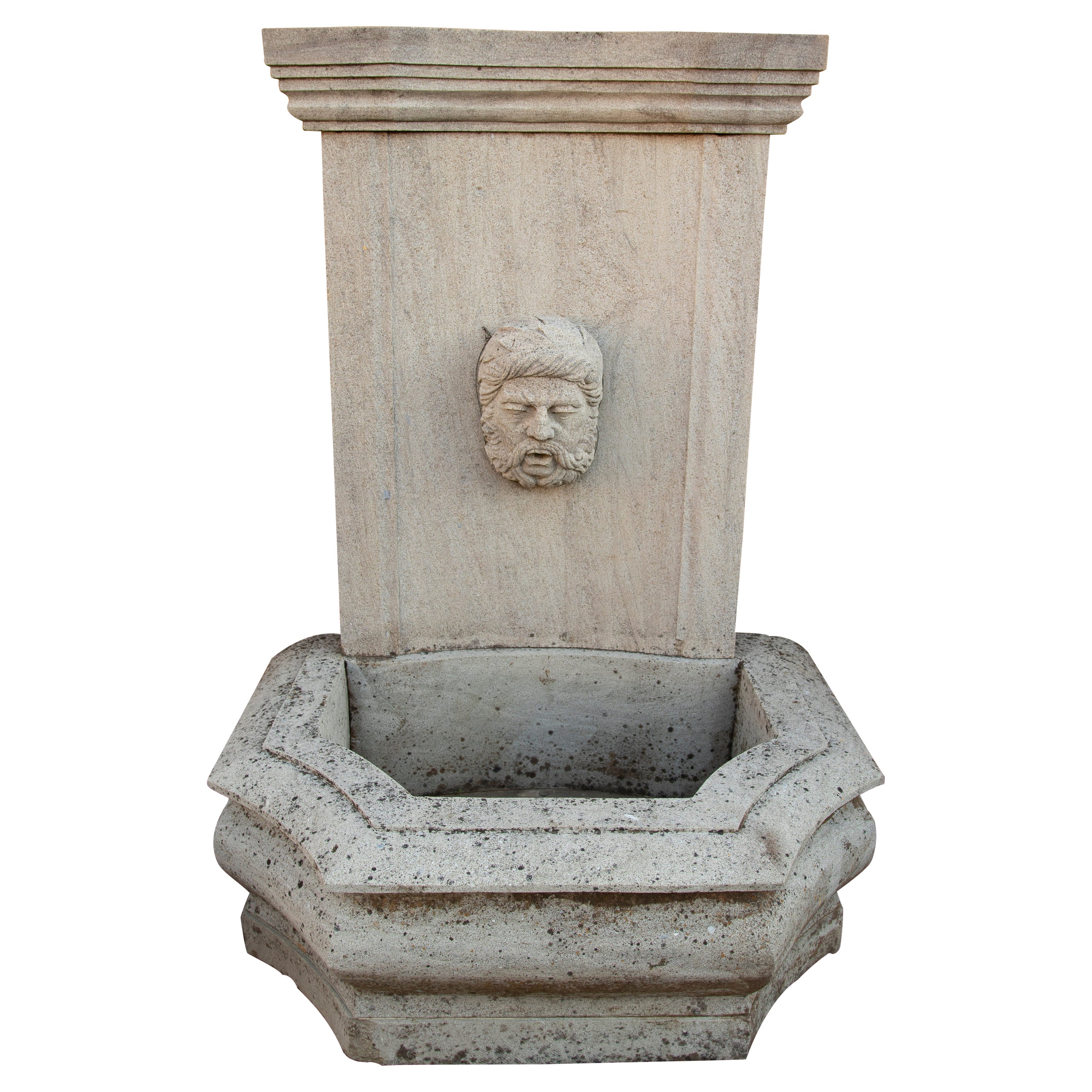 Composite Stone Wall Fountain at 1stDibs