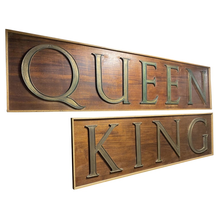 Large ‘King’ Wall Panel For Sale at 1stDibs