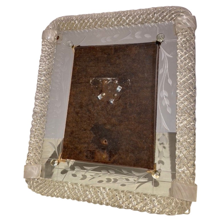 Set of Six Antique French Faux Tortoiseshell Glass Picture Frames at ...