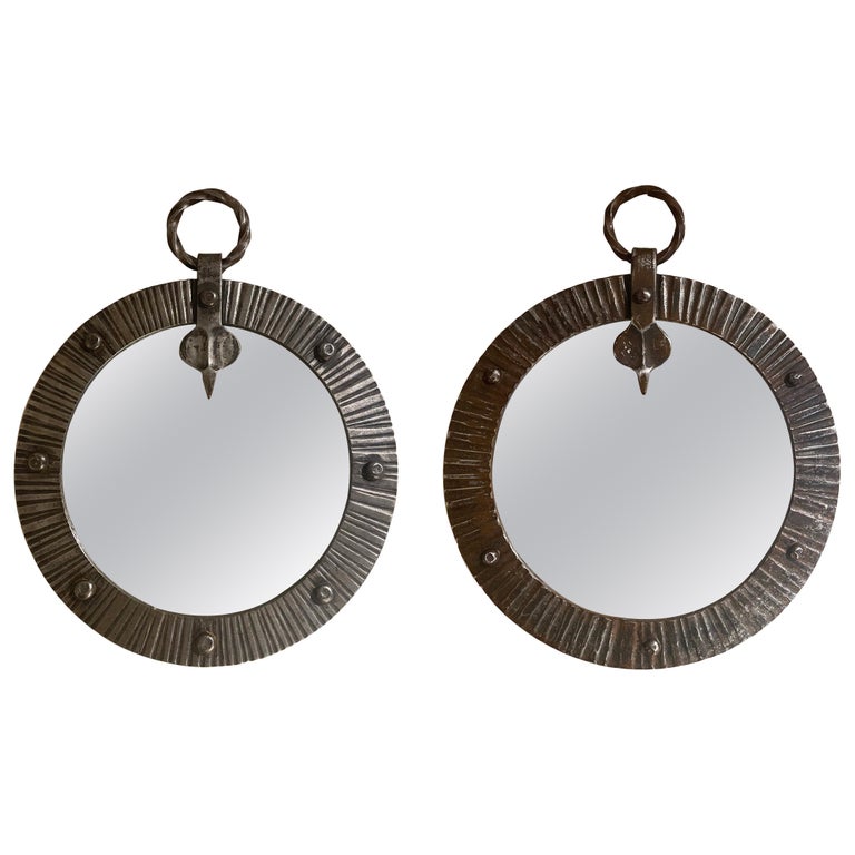 Pair of Mid-Century Mirrors For Sale at 1stDibs