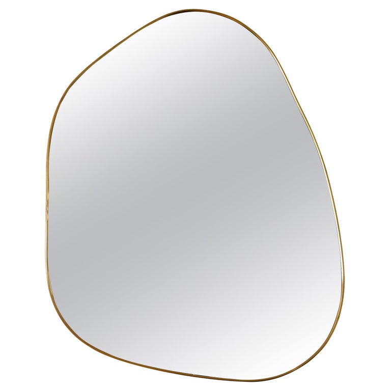 Organic Brass Frame Mirror For Sale at 1stDibs | organic mirrors ...