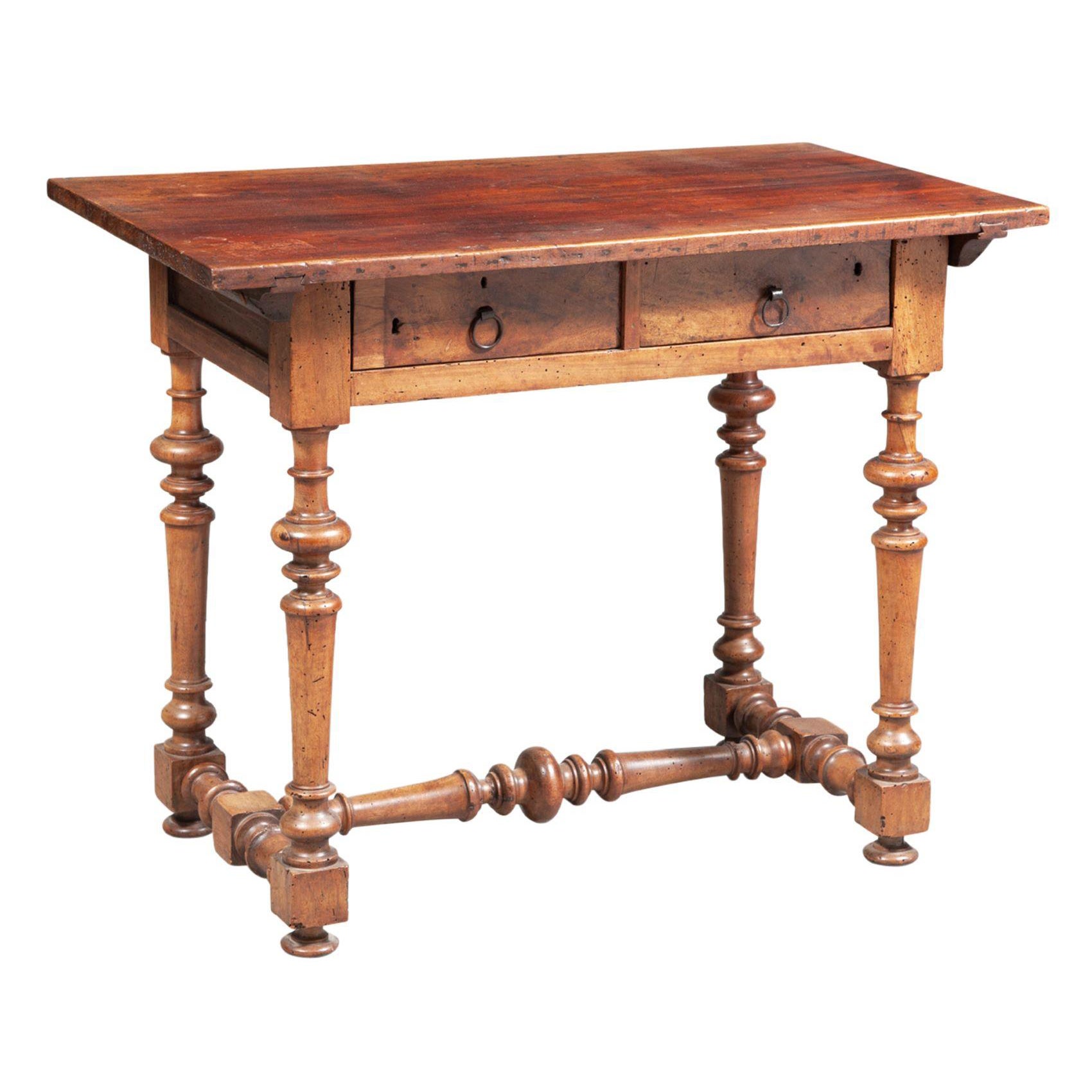 Antique French Walnut Side Table at 1stDibs