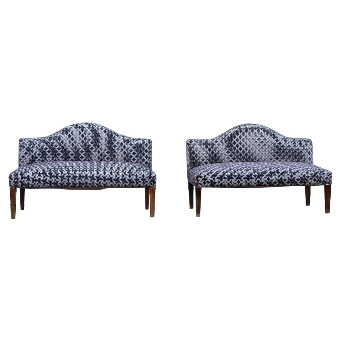 Mid Century Modern Large Italian Curved Sofa with Shaped Back by Cesare ...