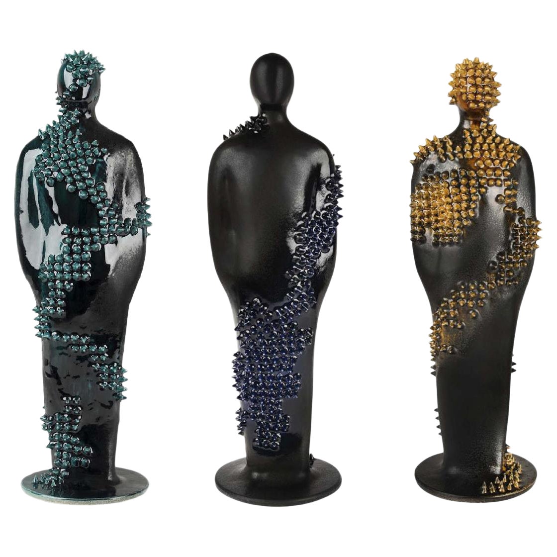 Anatomical Flayed Cast of Plaster Depicting a Standing Man with Lifted ...