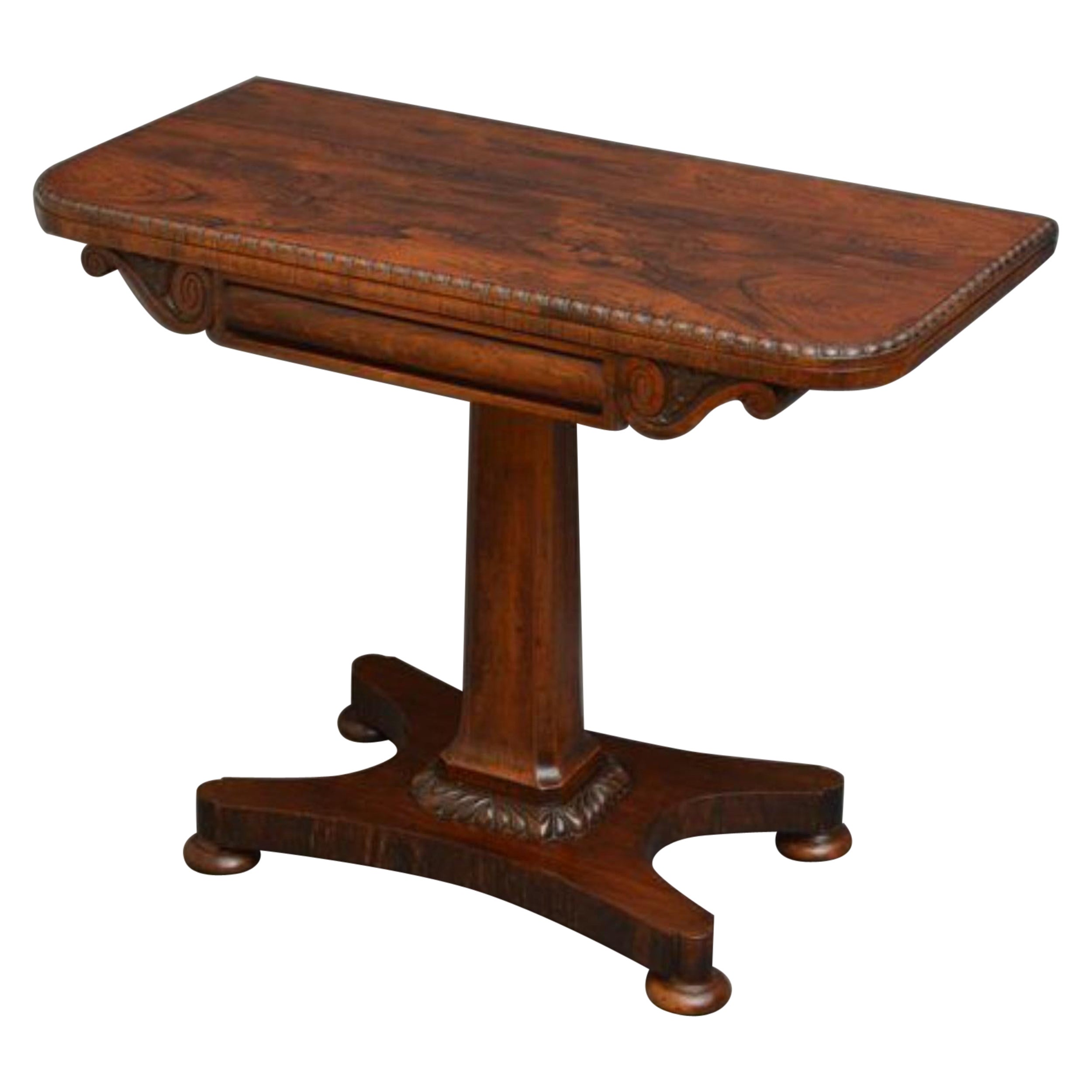 Very Chic Hollywood Regency Card Table and Four Chairs with Deep Green ...