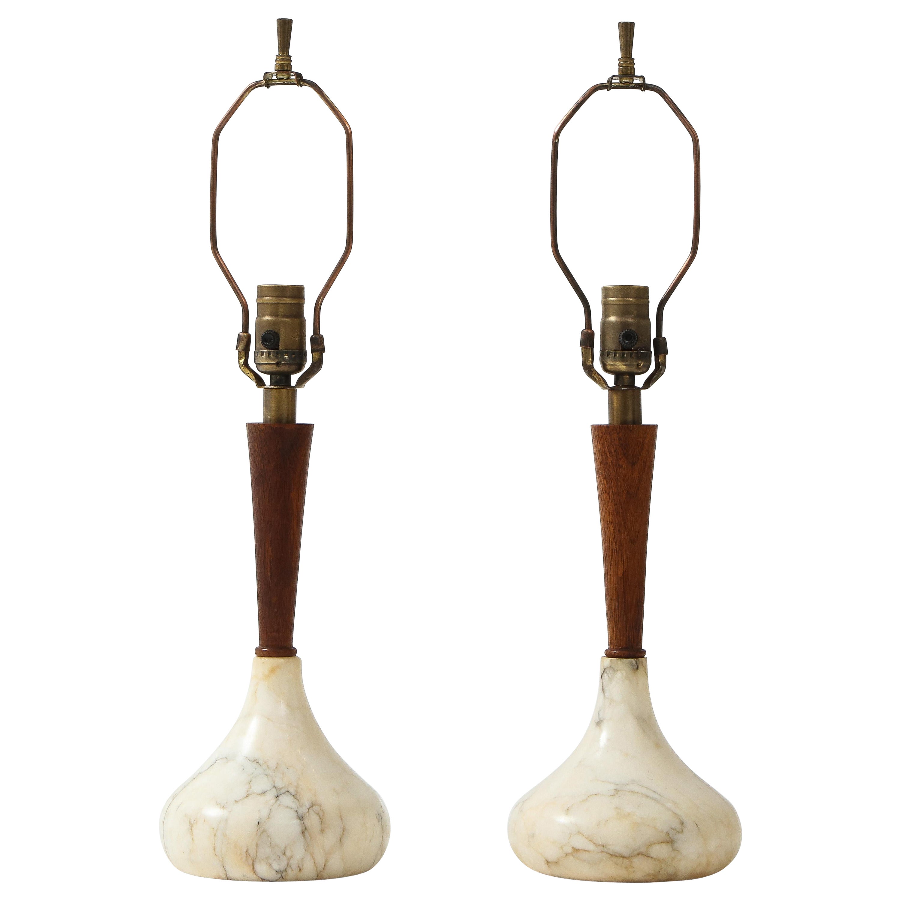 Large Walnut Table Lamp at 1stDibs