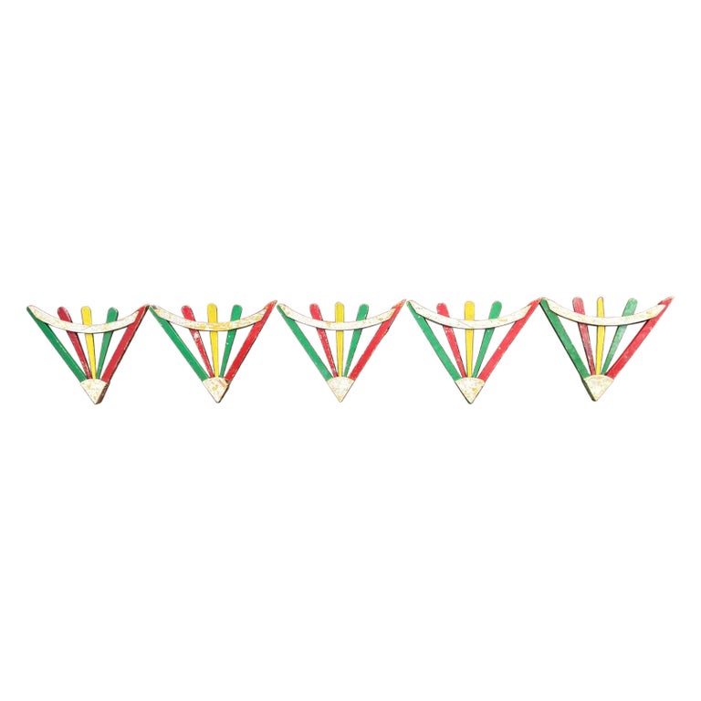 5 Old Travelling Circus Barriers, circa 1950 For Sale at 1stDibs