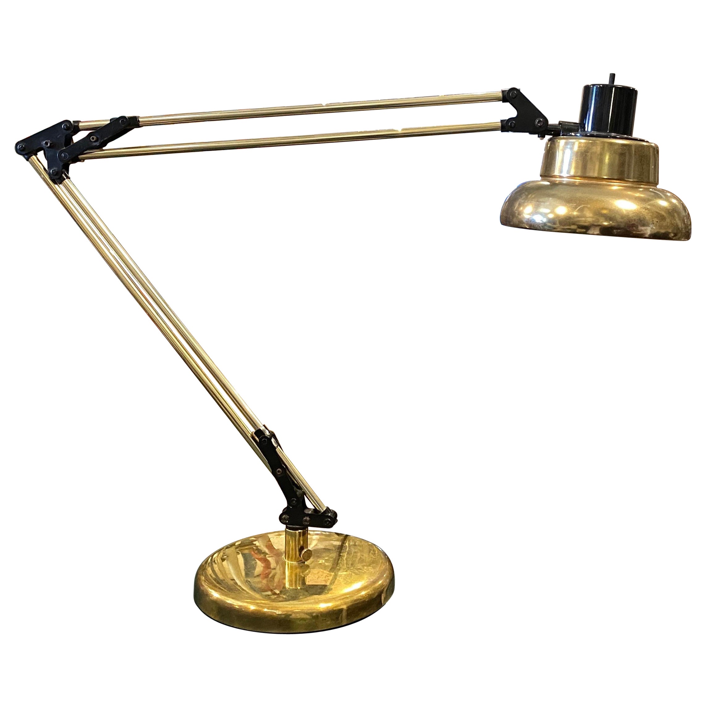 Rare Articulated Sculptural Italian Desk Lamp, 1980s Mid-Century Modern ...