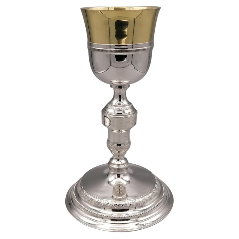 Early XIX ° Century Italian 800 Silver Liturgical Chalice at 1stDibs
