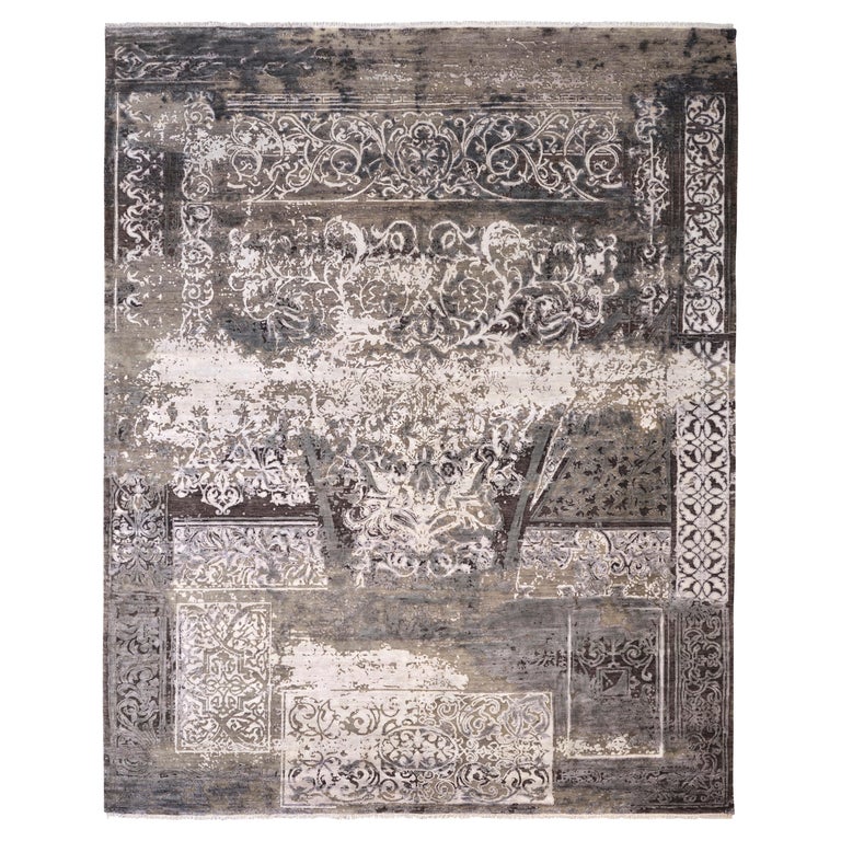 MEILLEUR Hand Knotted French Rococo Inspired Rug, L'Ornement Collection ...