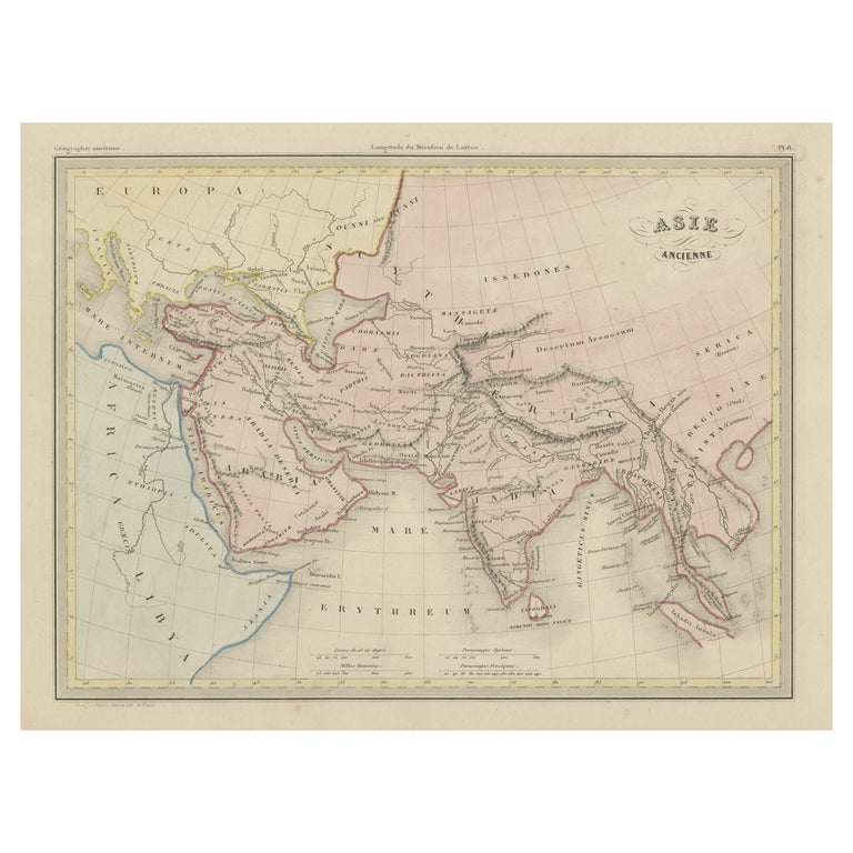 Original Antique Map of Ancient Asia, 1847 For Sale at 1stDibs ...