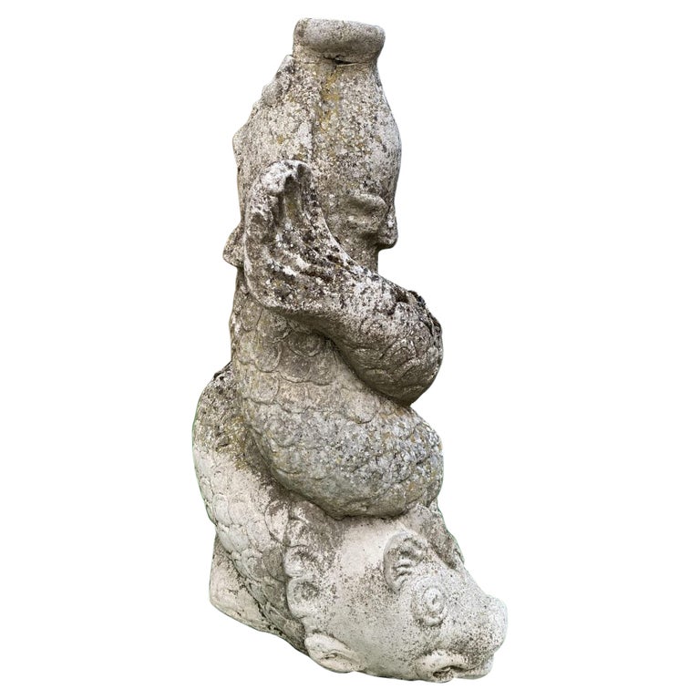 Garden Fountain Statue-Entwined Sea Creatures For Sale at 1stDibs ...