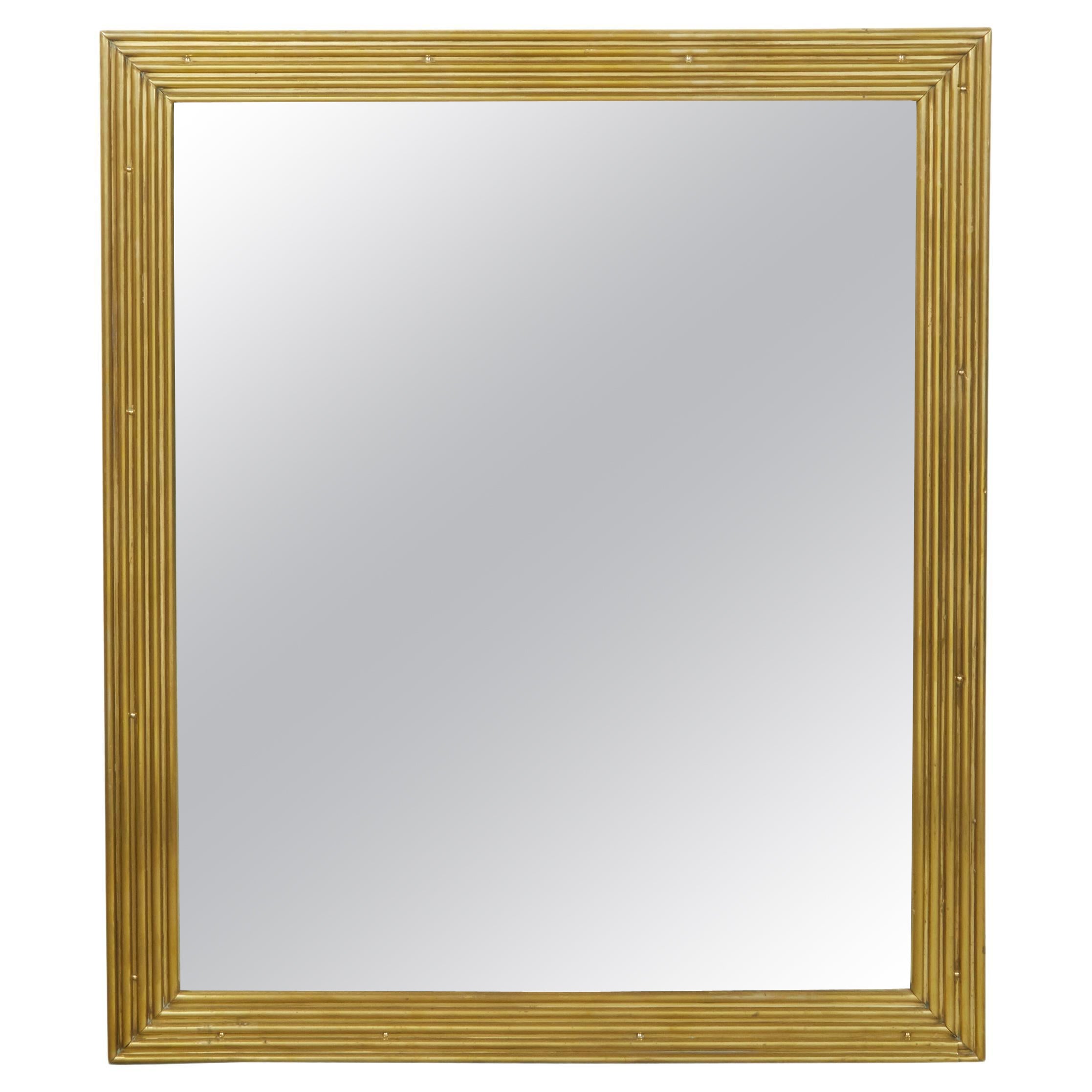 Cuadro Rectangular Mirror with Vintage Brass For Sale at 1stDibs