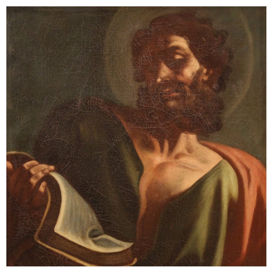 18th Century Oil On Canvas Painting Martyrdom of Saint Fidelis of ...